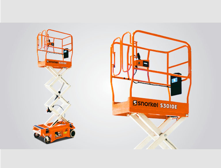 Plataforma Tijera Snorkel, modelo S3219 E (7,79 Metros, 250 Kg, Eléctrico) - GORental